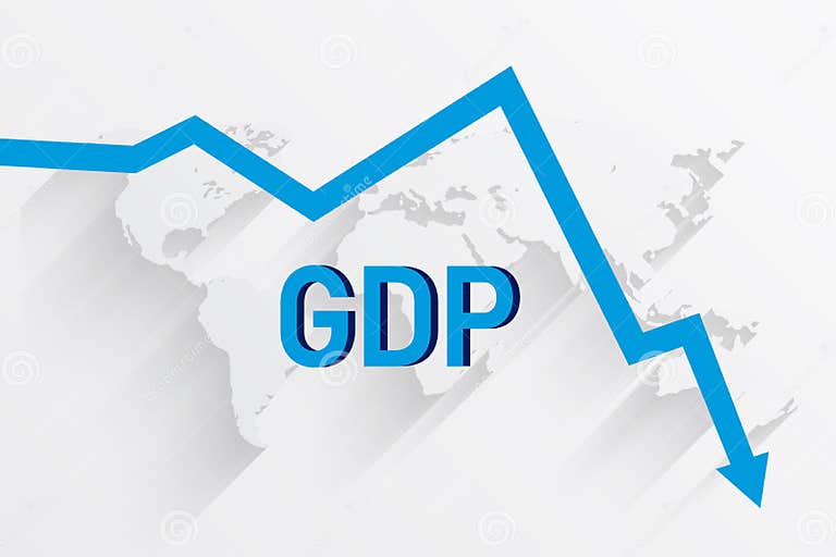 Decline and Decrease of GDP - Failure and Breakdown of Economy Stock ...