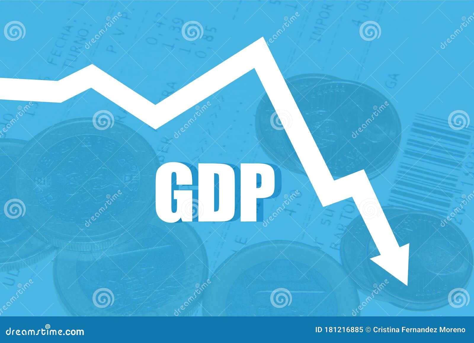 Decline and Decrease of GDP - Failure and Breakdown of Economy Stock ...