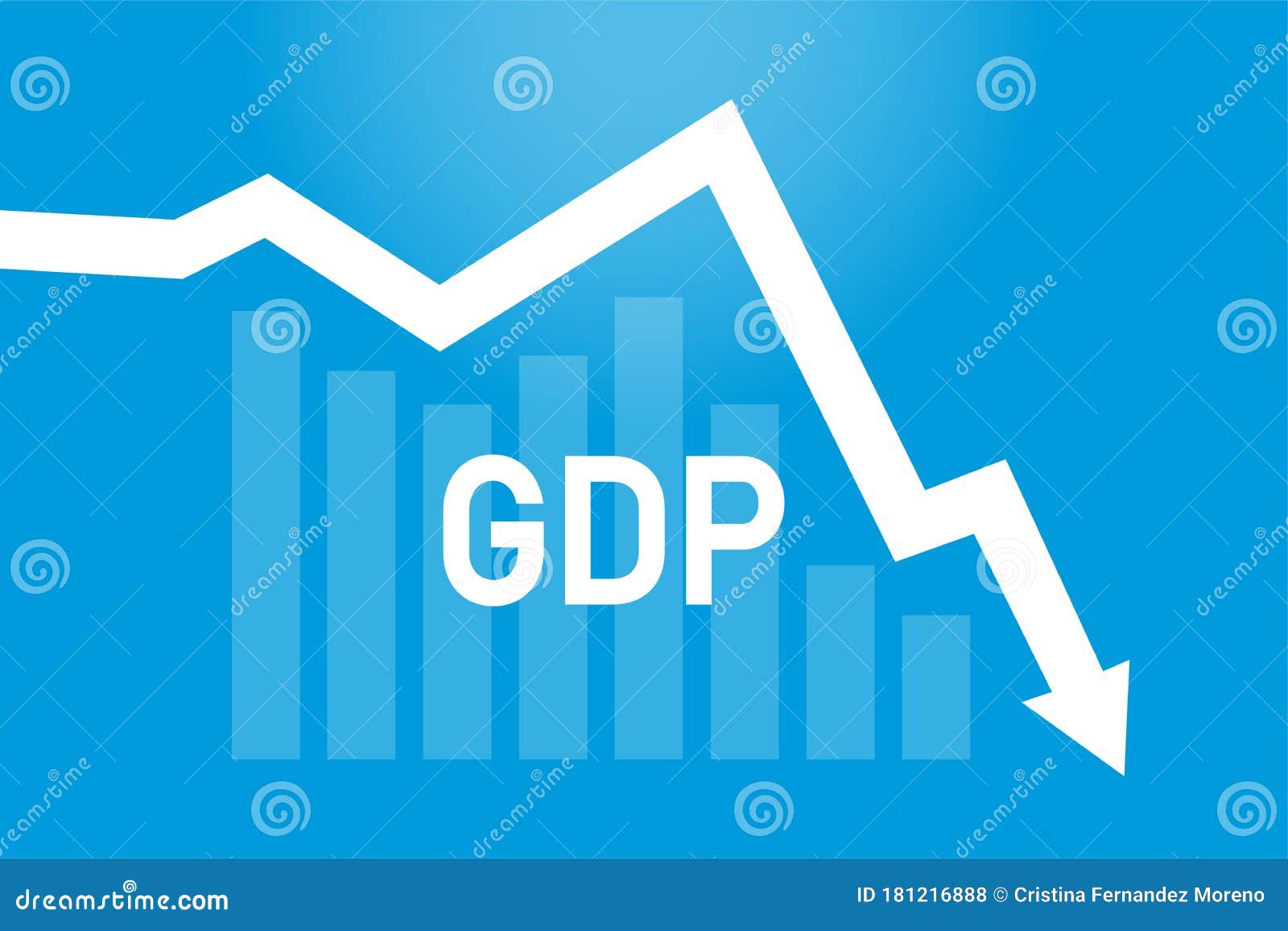 Decline and Decrease of GDP - Failure and Breakdown of Economy Stock ...