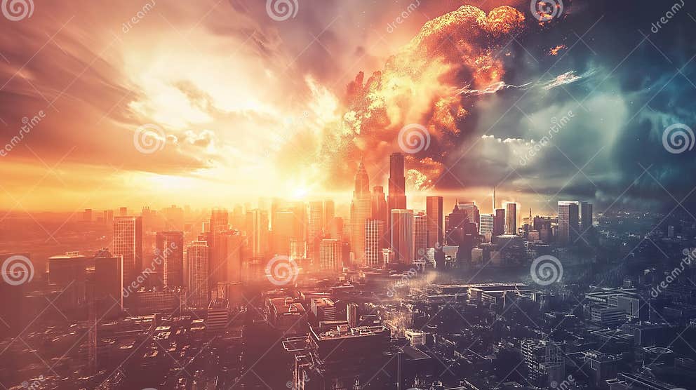 The Decline of Modern Civilization Stock Image - Image of sustainable ...