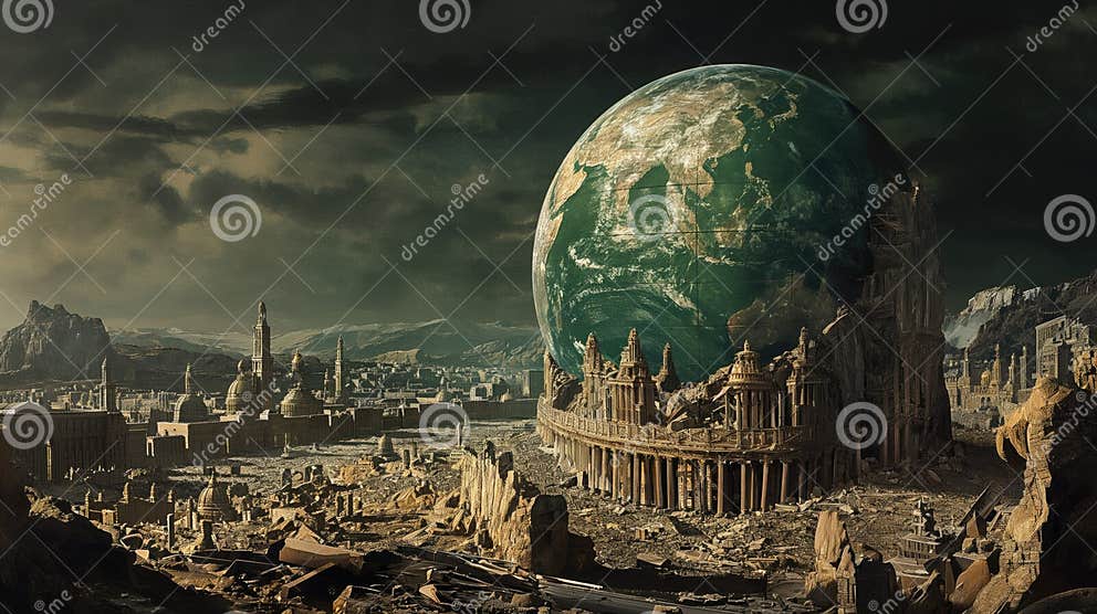 The Decline of Modern Civilization Stock Photo - Image of garbage ...