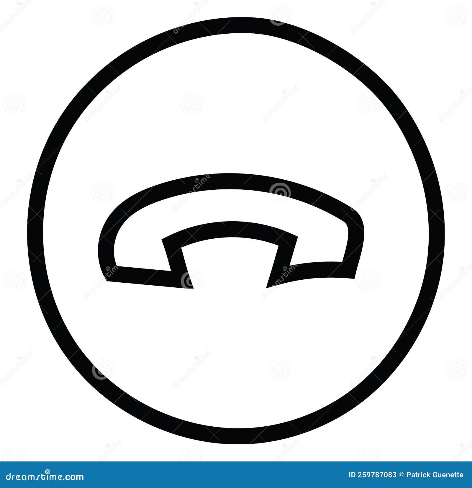 Decline phone call, icon stock vector. Illustration of call - 259787083