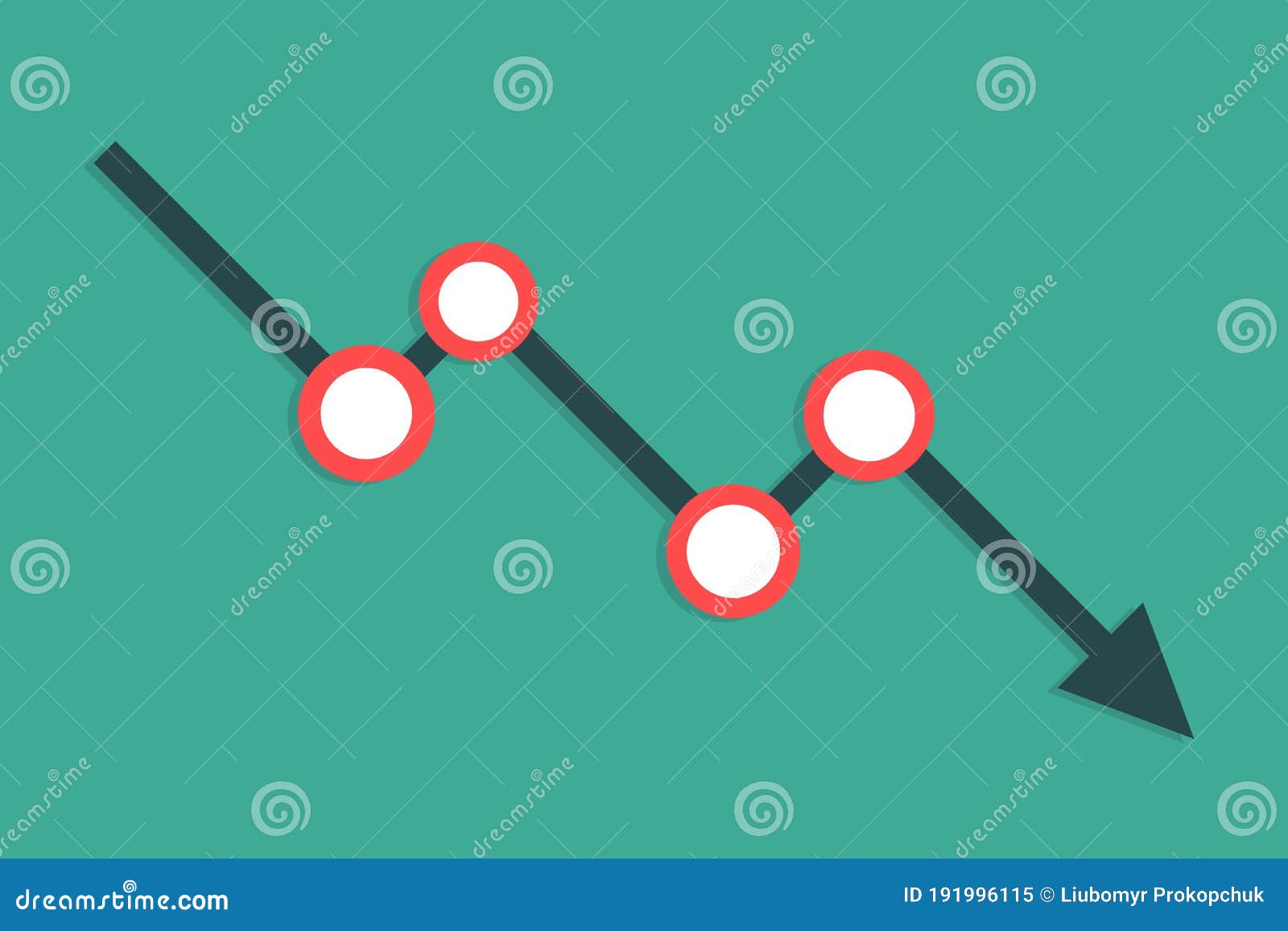 Decline Prices. Falling Chart. Graph Drop. Lower Finance Stock Vector ...
