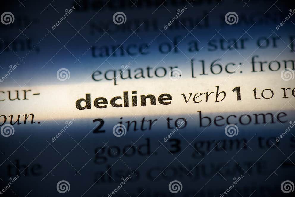 Decline stock image. Image of meaning, closeup, education - 161577307