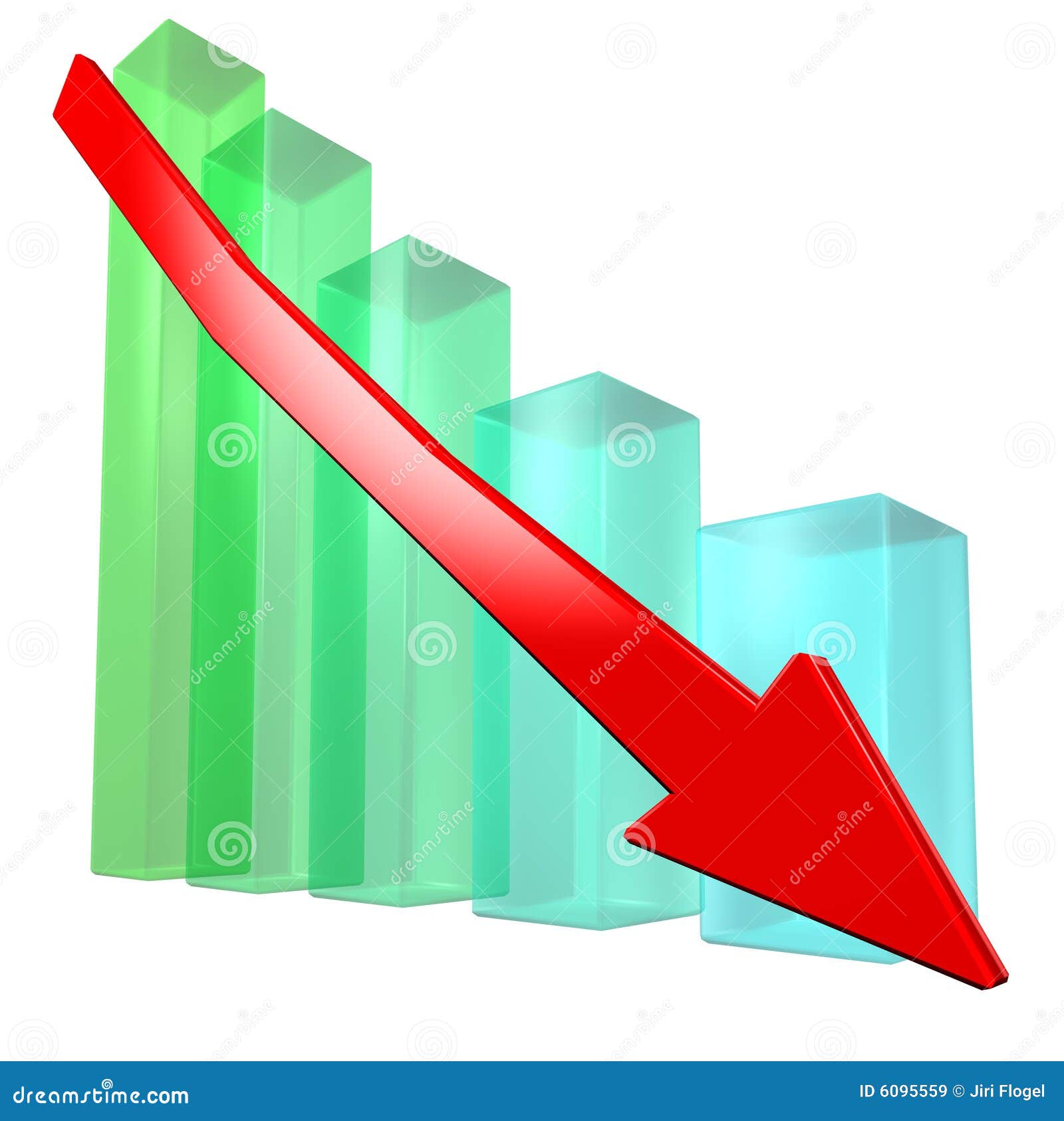 Declining graph stock illustration. Illustration of finance - 6095559