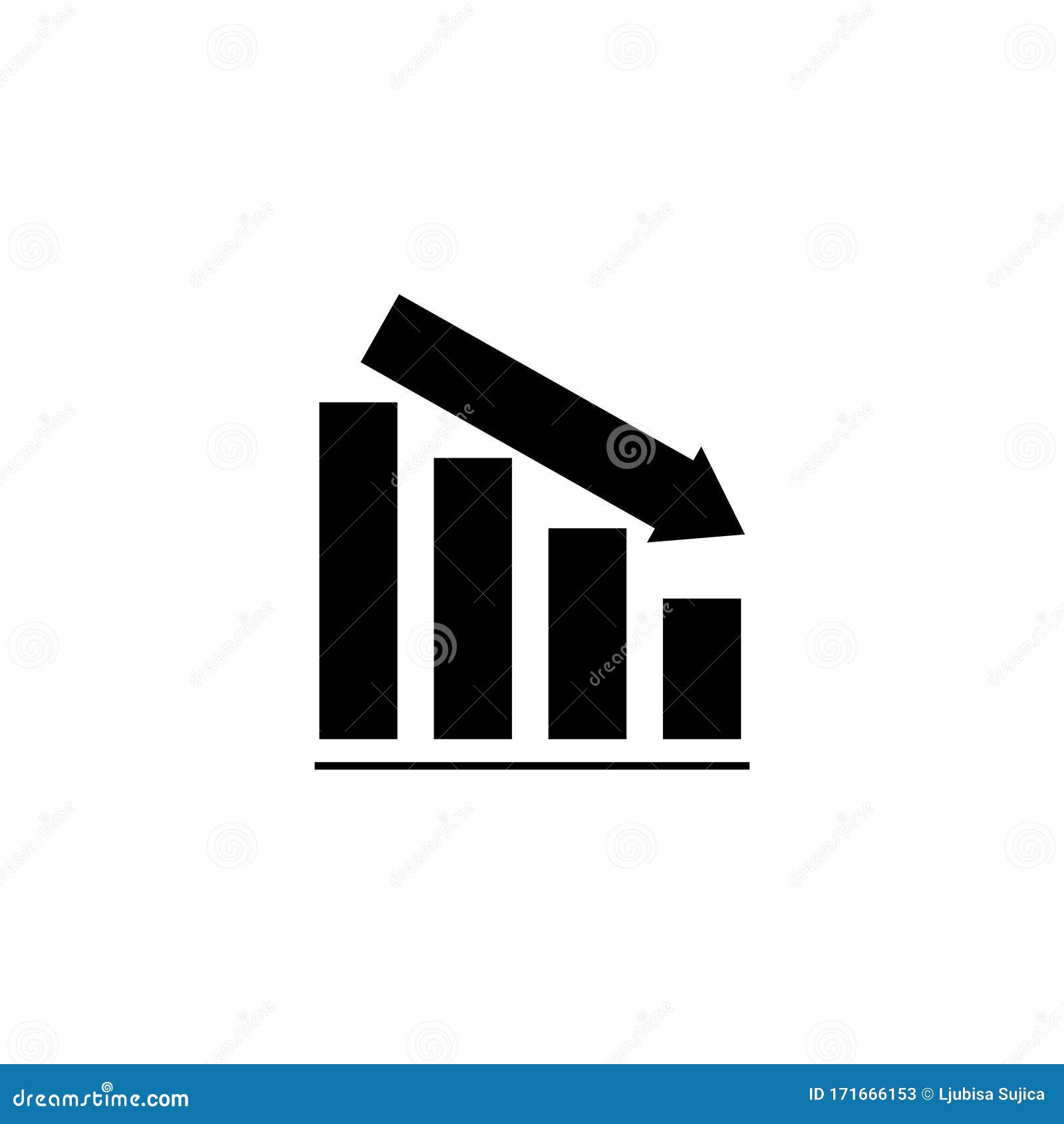 Business Decline Chart Sign. Declining Graph Icon. Stock Illustration ... Business Decline Chart Sign. Declining Graph Icon. Stock Illustration ...