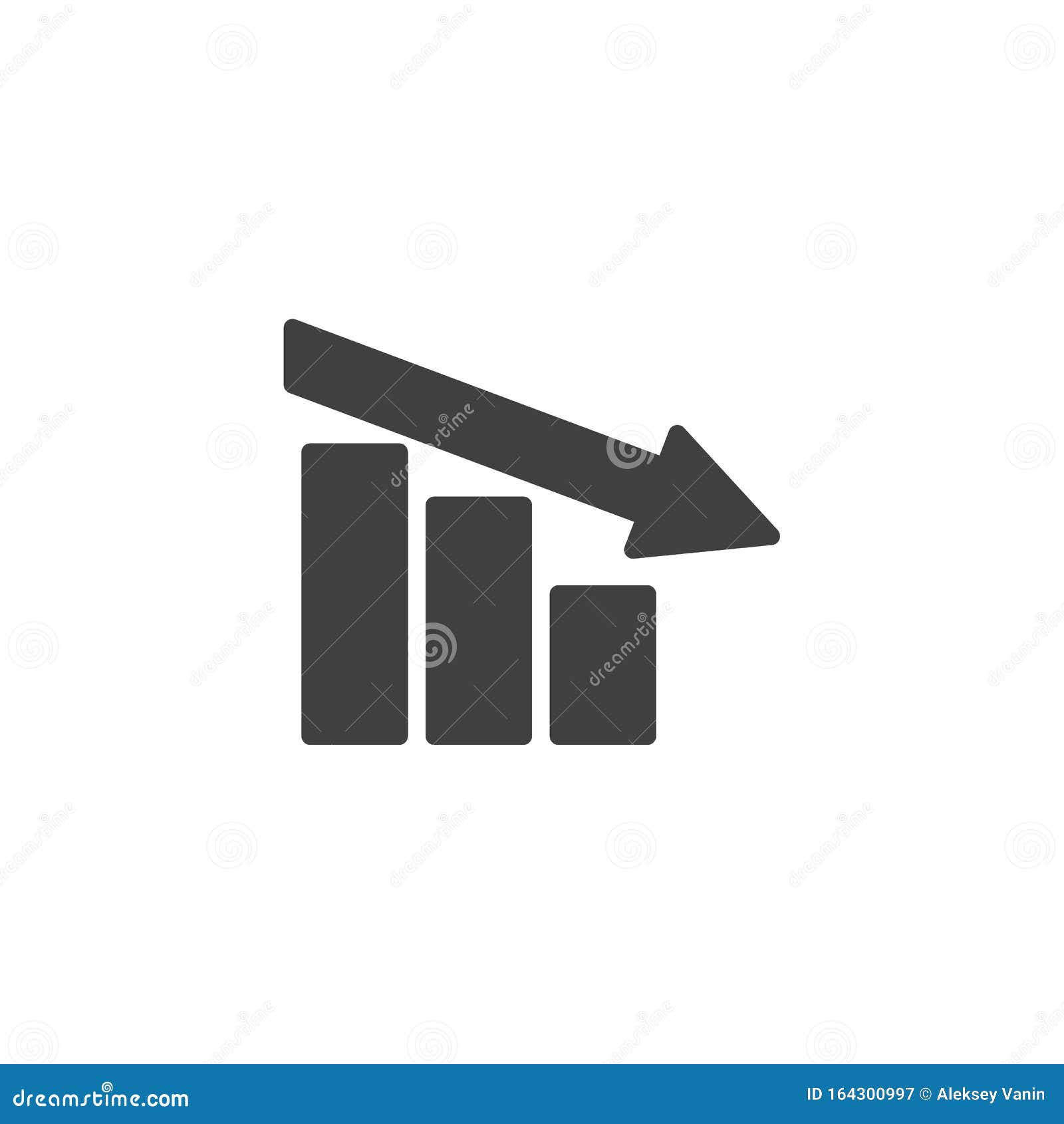 Declining Graph Vector Icon Stock Vector - Illustration of logo, market ... Declining Graph Vector Icon Stock Vector - Illustration of logo, market ...