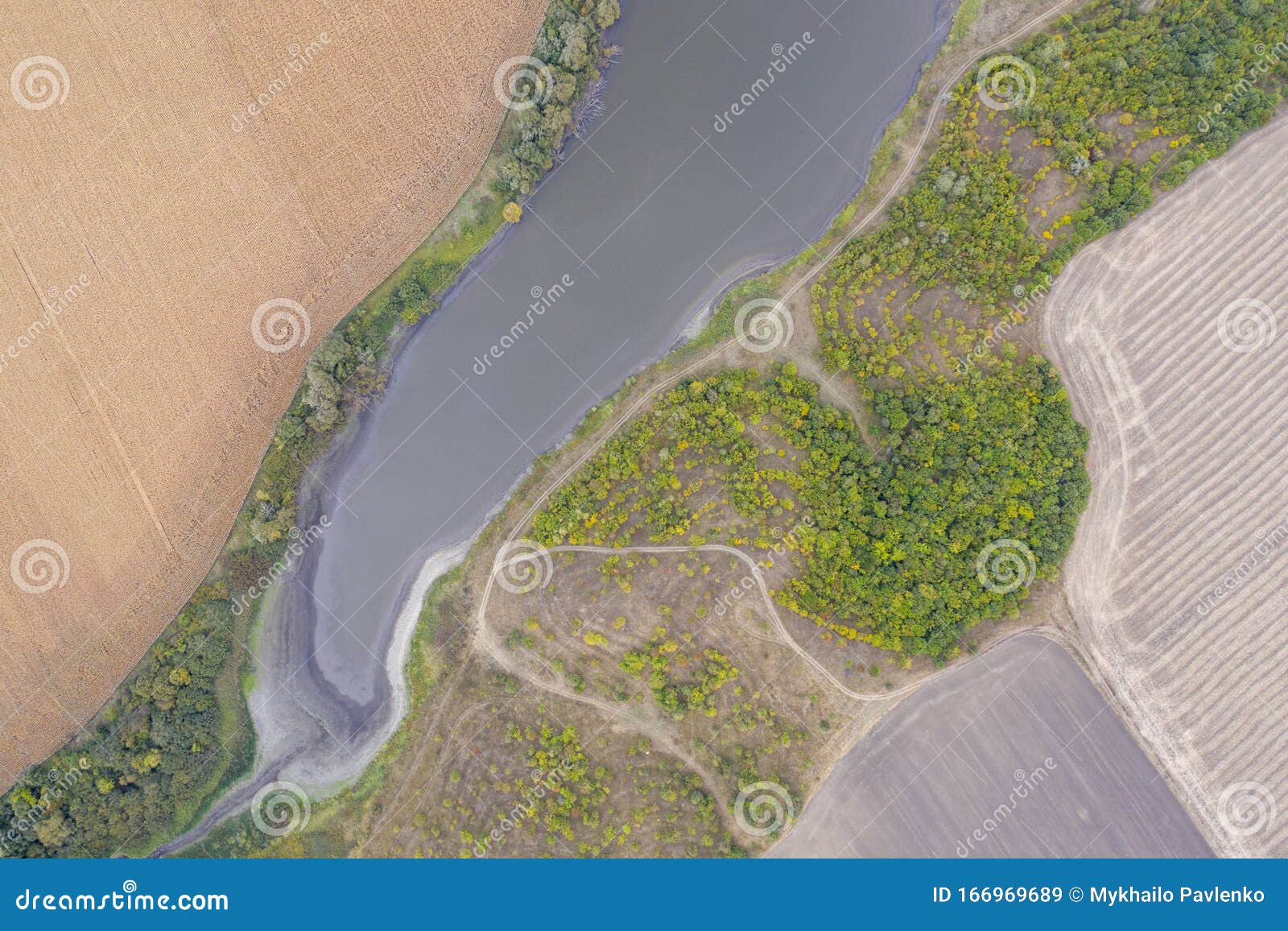 Declining Water Levels in Freshwater Due To Global Warming. Stock Image ...