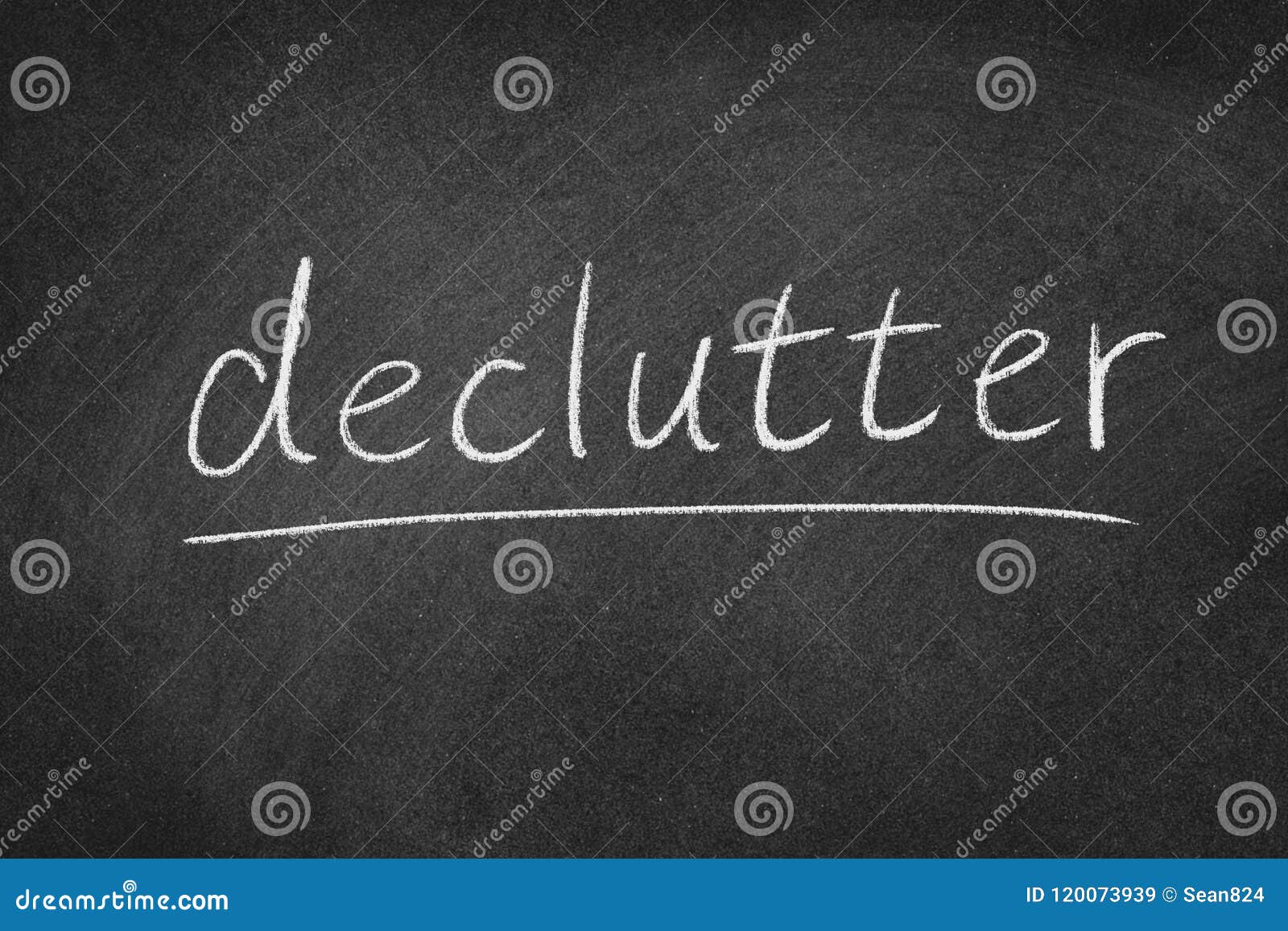 Declutter stock image. Image of sign, background, blackboard - 120073939