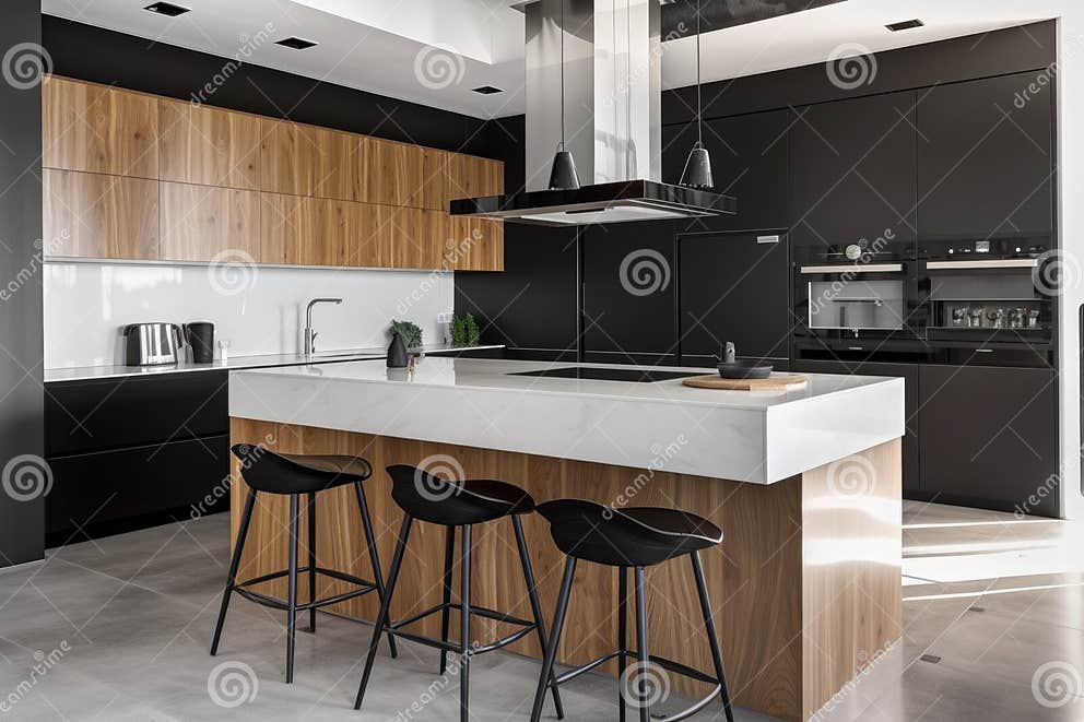 Decluttered Kitchen with Streamlined Layout, Sleek Appliances and ...