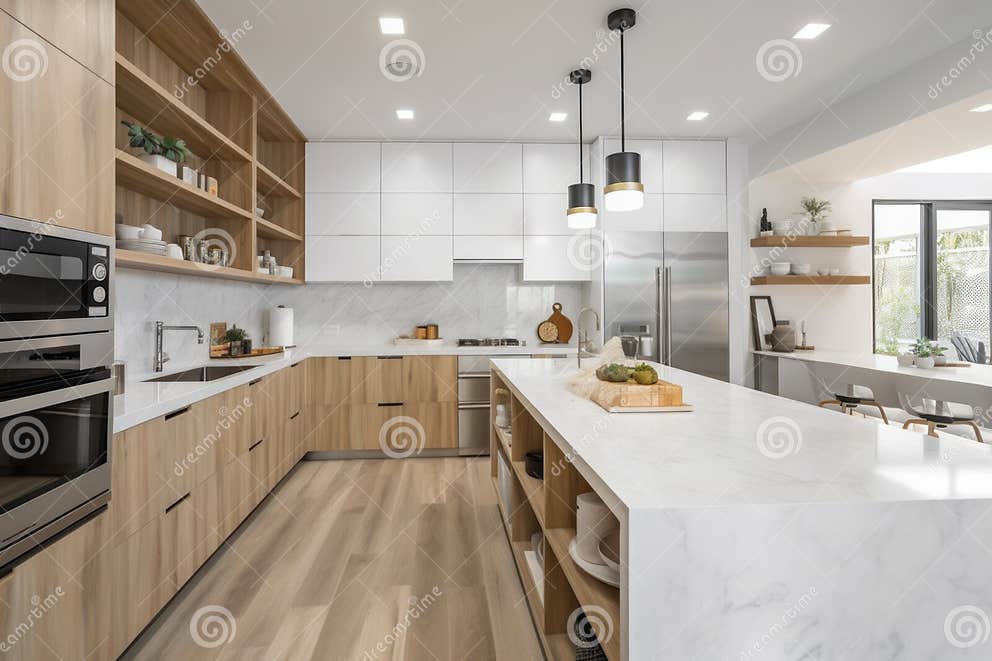 Decluttered Kitchen with Streamlined Layout, Sleek Appliances and ...