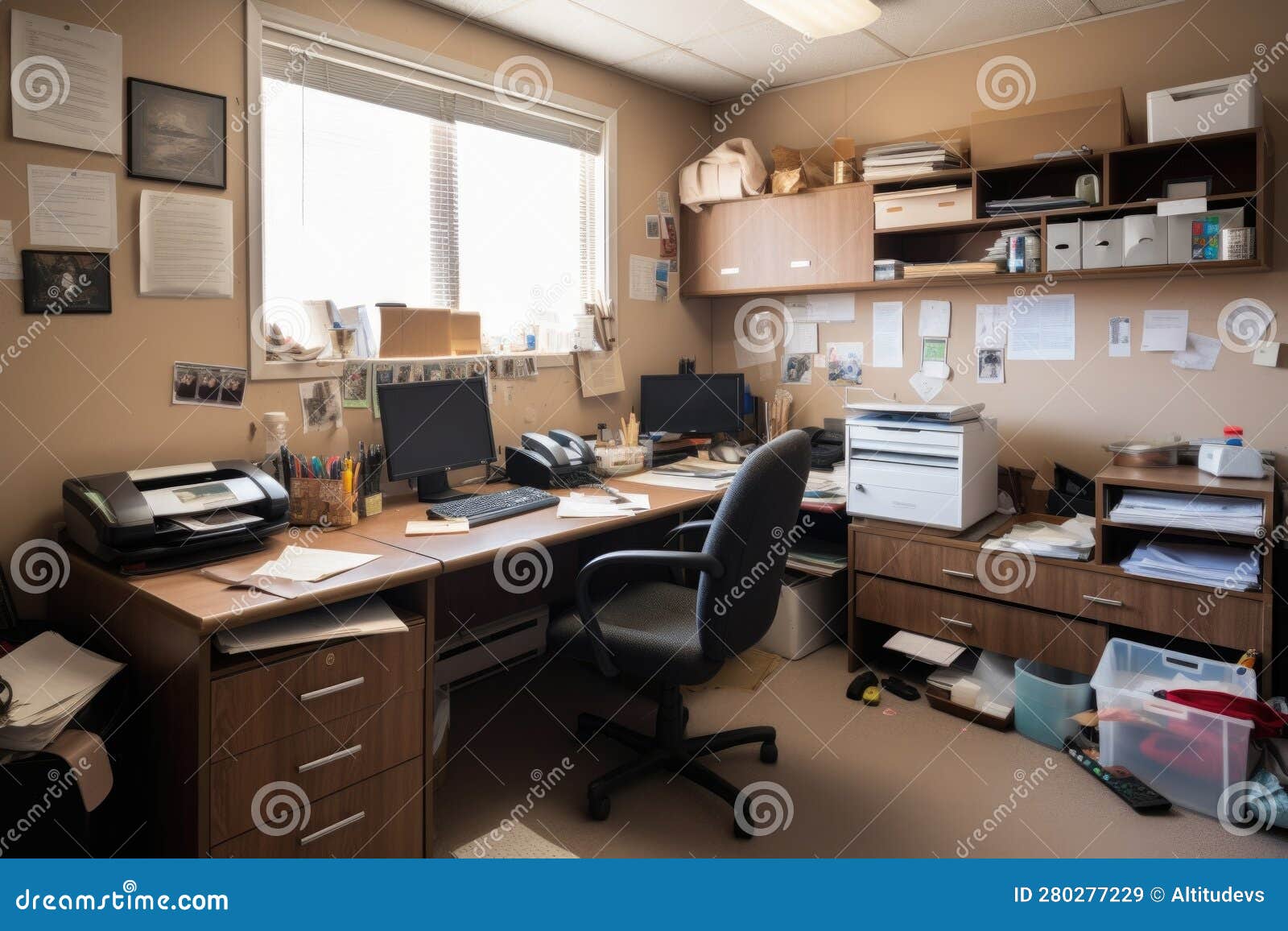 Decluttered Office, with Room for Creativity and Productivity Stock ...