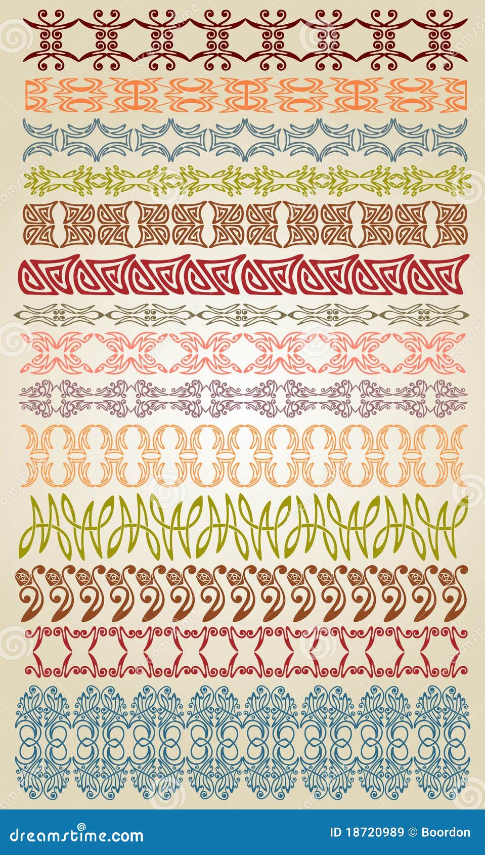 Deco element edge border stock vector. Illustration of frame - 18720989