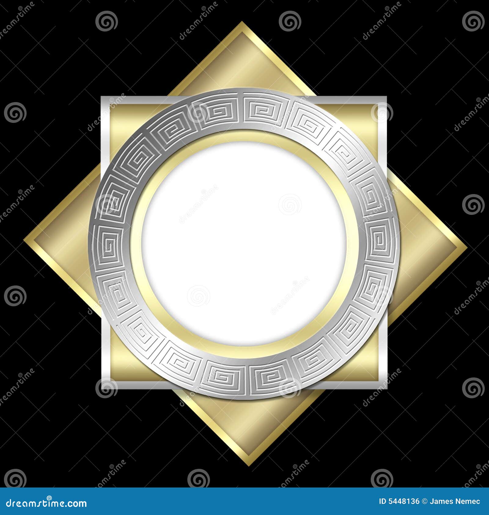 Deco Frame & Tile Design Stock Illustration - Illustration of museum ...