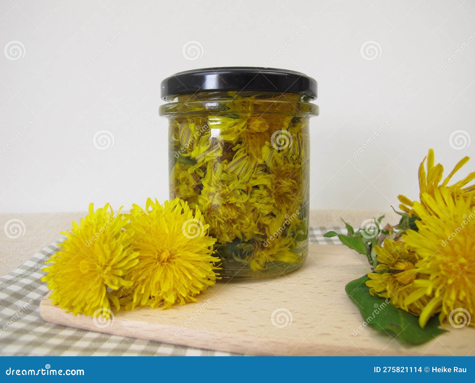 Decoction from Dandelion Flowers Stock Photo - Image of flower, extract ...
