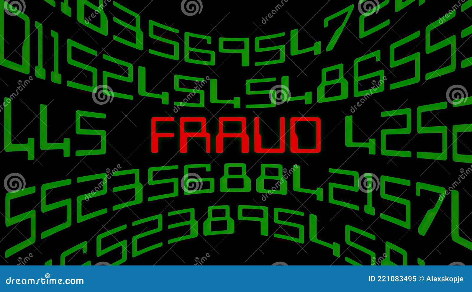 Decoding Fraud Process on the Screen Stock Illustration - Illustration ...