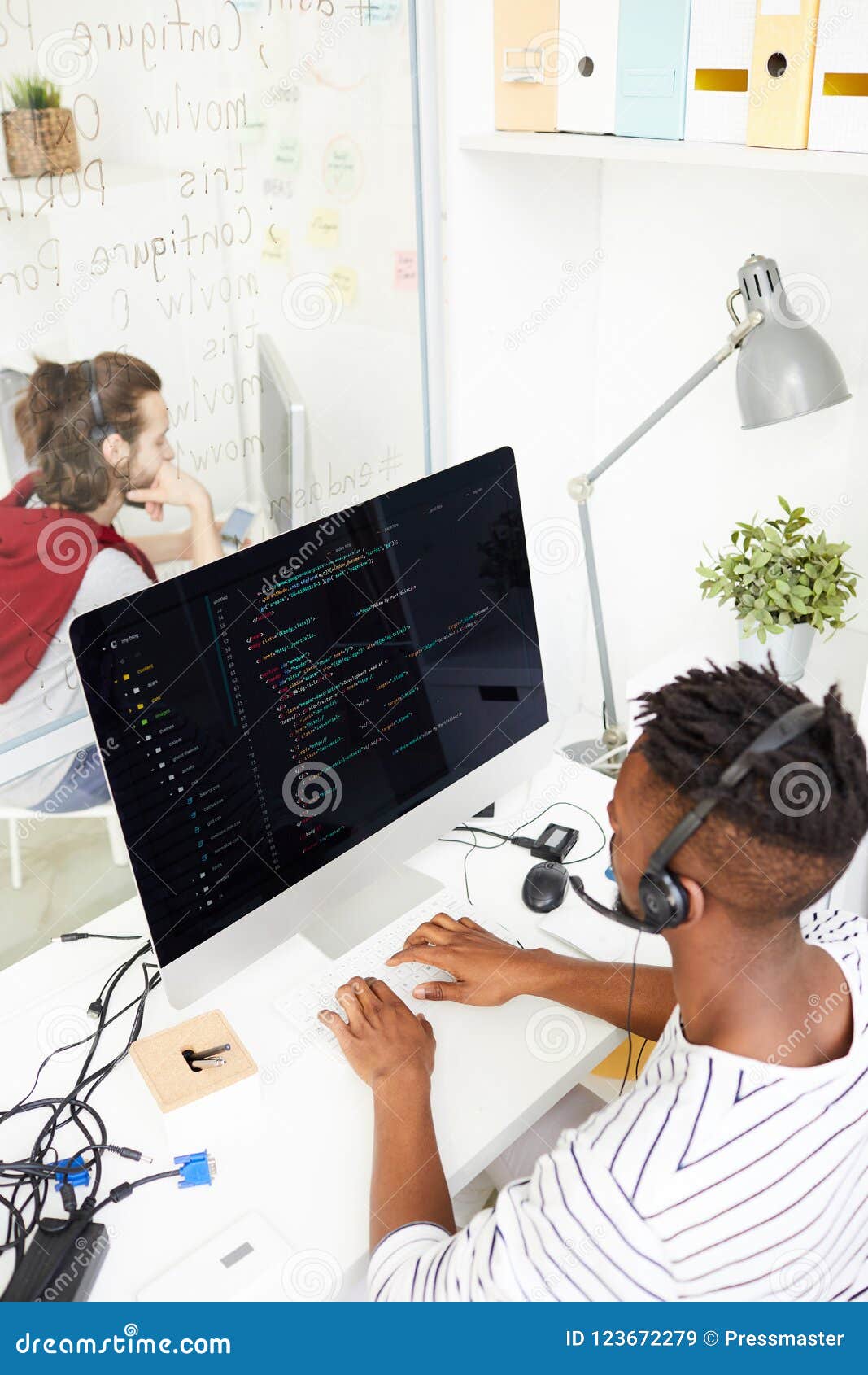 Decoding software stock image. Image of database, designer - 123672279