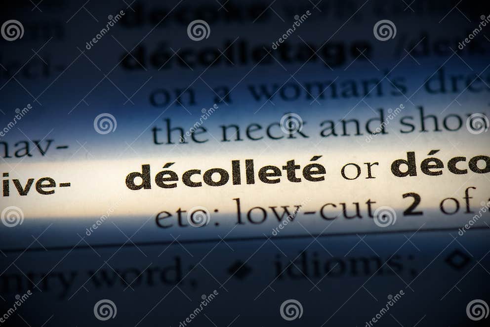 Decollete stock image. Image of decollete, definition - 161577439