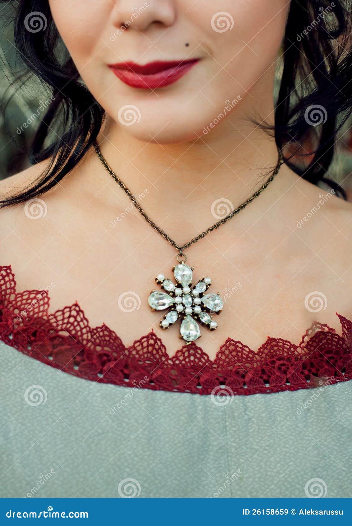 Decollete of Young woman stock image. Image of young - 26158659