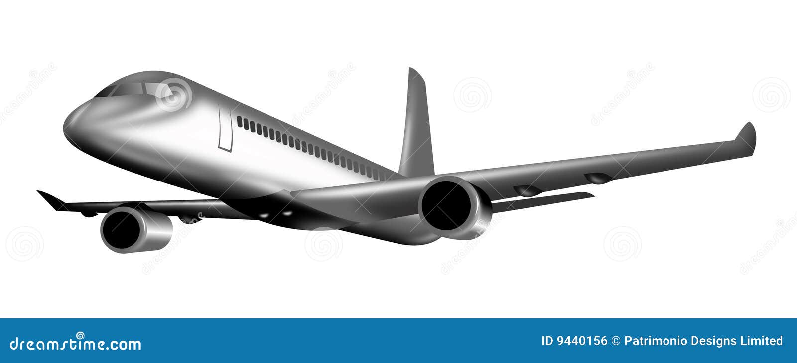 Decollo Dell'aereo Del Jumbo-jet Illustrazione di Stock - Illustrazione ...
