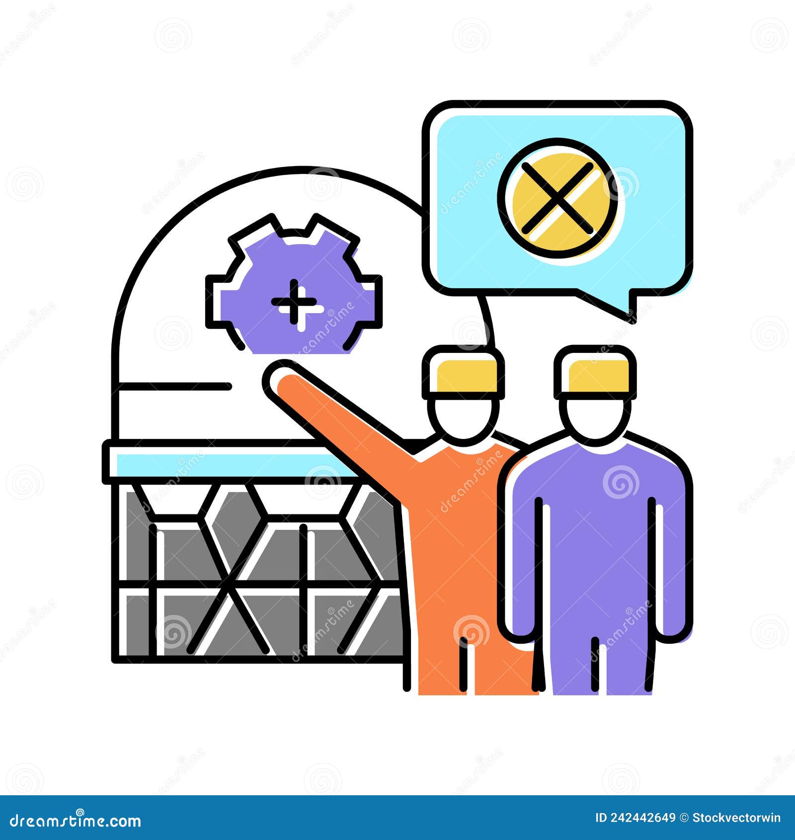 Decommissioning Processing Color Icon Vector Illustration Stock Vector ...