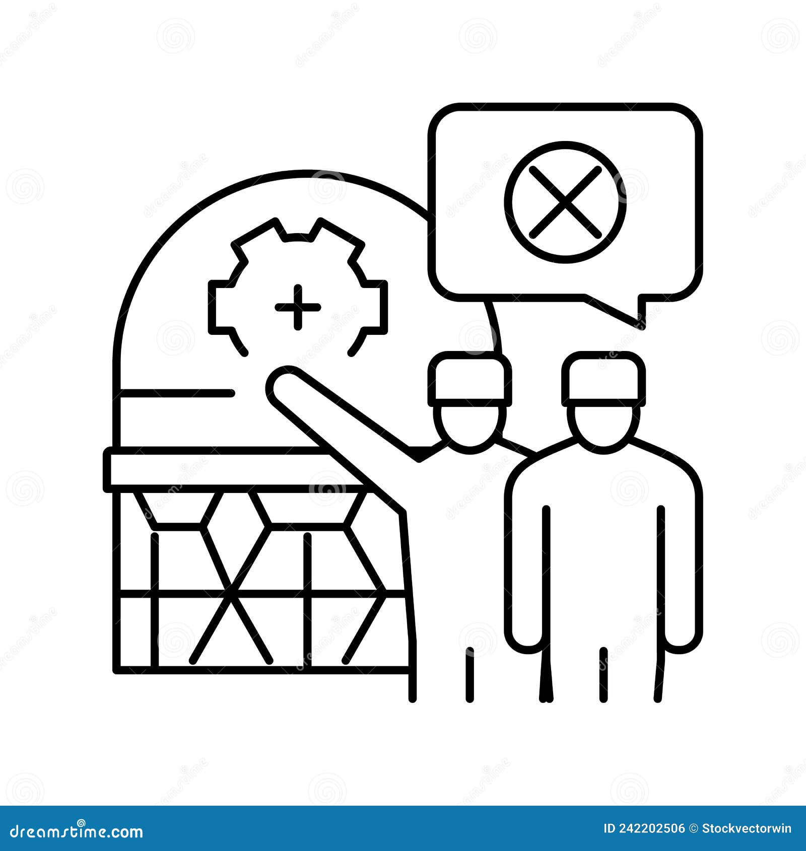 Decommissioning Processing Line Icon Vector Illustration Stock Vector ...
