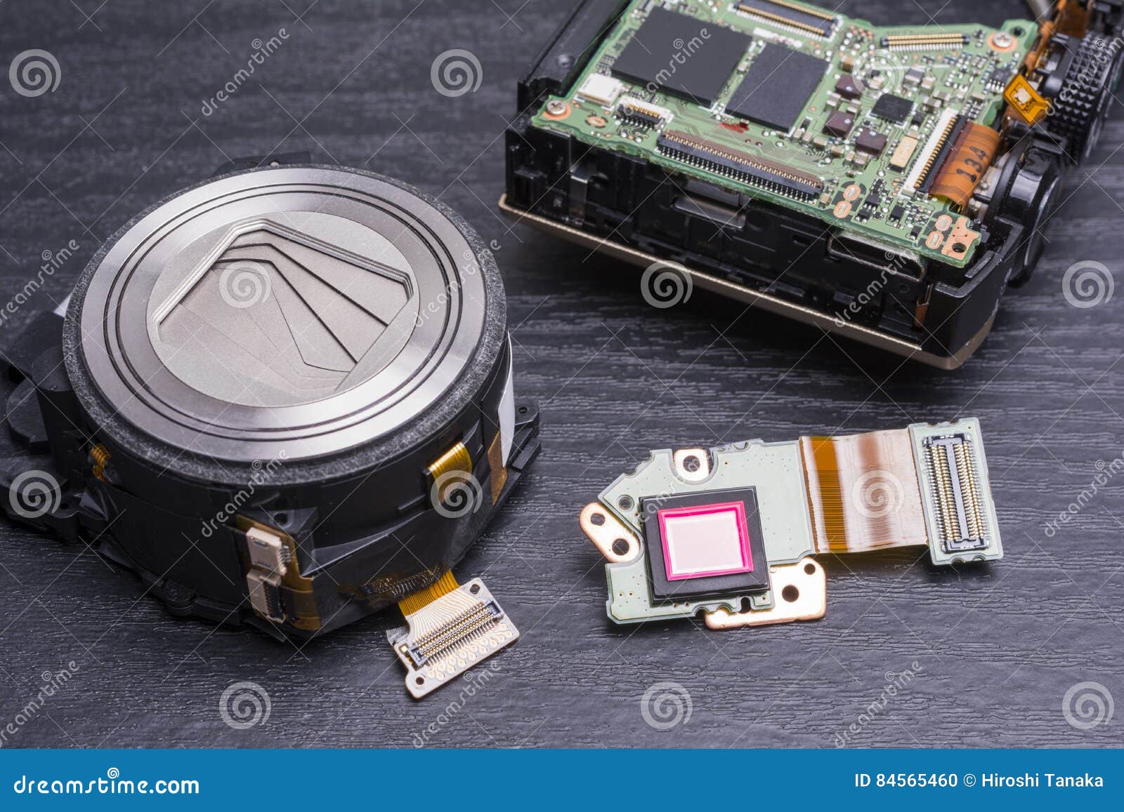 Decomposed of Digital Camera Stock Photo - Image of element, electric ...