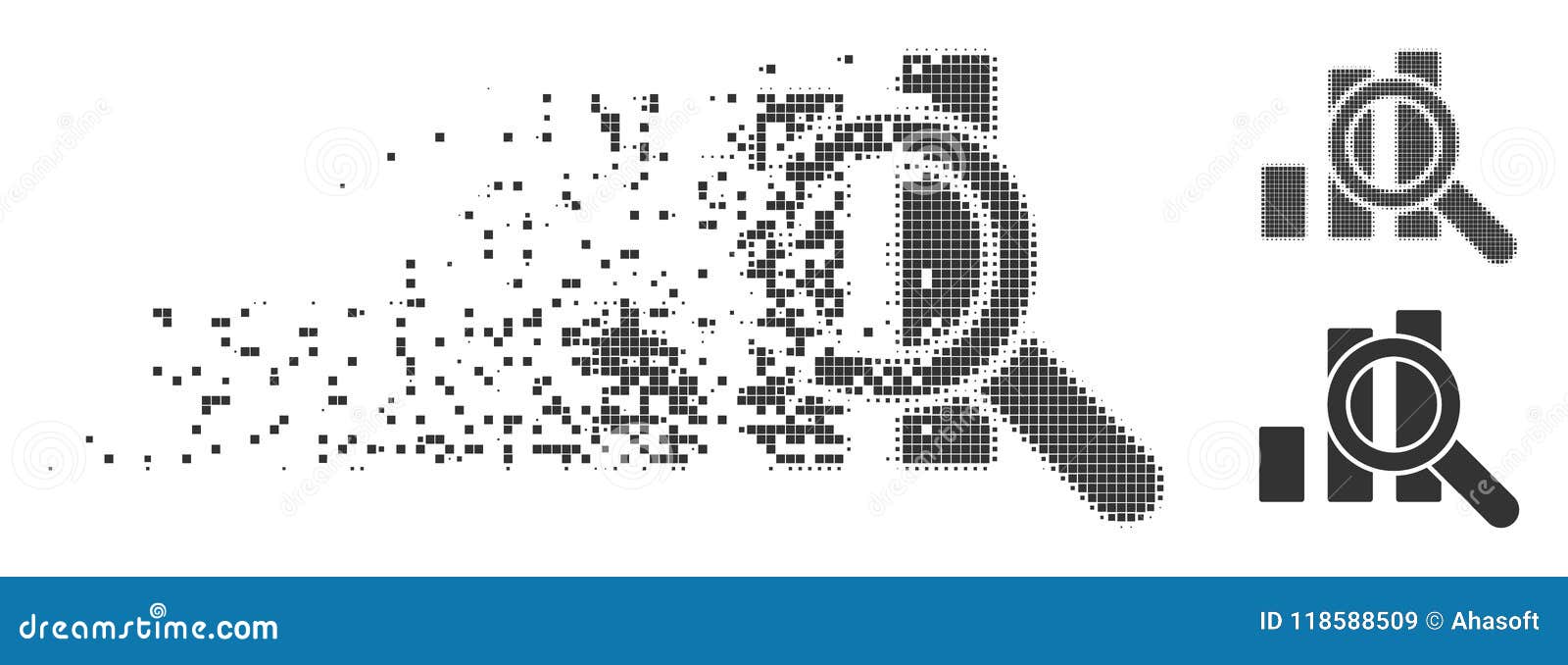 Decomposed Pixel Halftone Explore Graphics Icon Stock Vector ... Decomposed Pixel Halftone Explore Graphics Icon Stock Vector ...