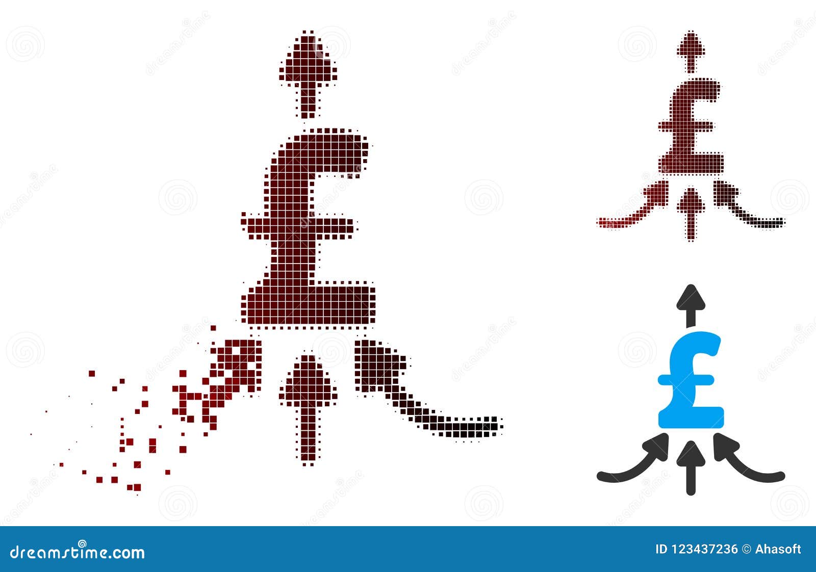 Decomposed Pixel Halftone Pound Financial Aggregator Icon Stock Vector ... Decomposed Pixel Halftone Pound Financial Aggregator Icon Stock Vector ...