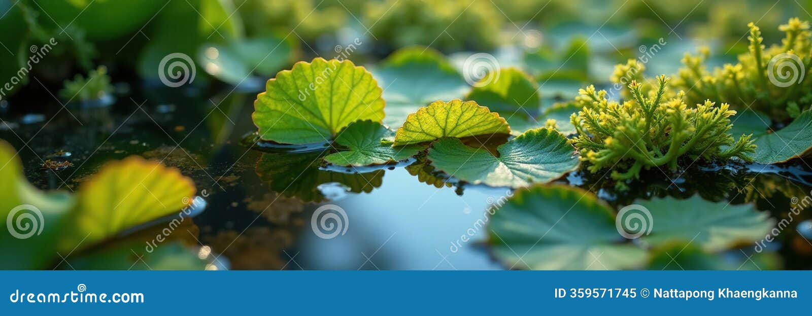 Decomposing Claspingleaf Pondweed in the Water, Decay, Algae Stock ...
