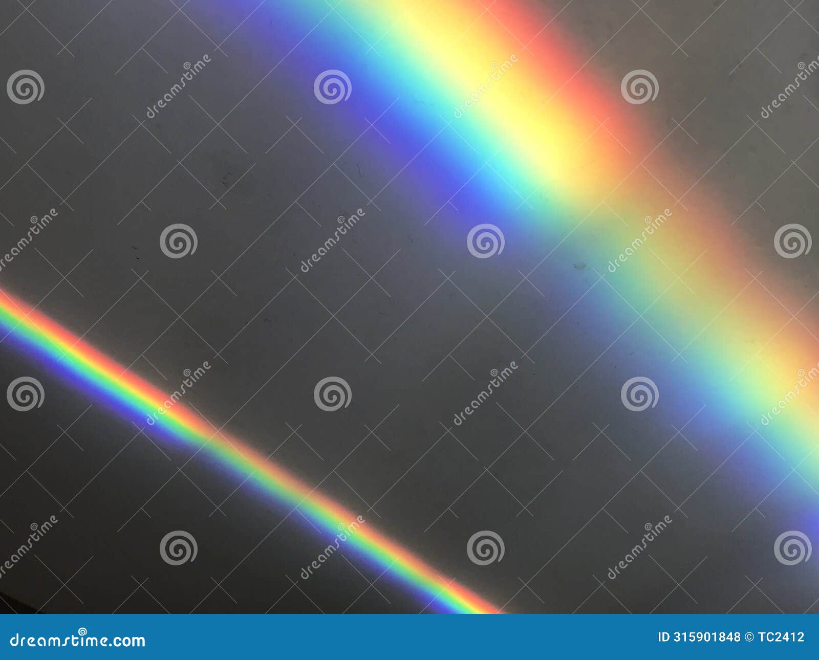 Decomposition of the Light Ray into the Colors of the Rainbow Stock ...