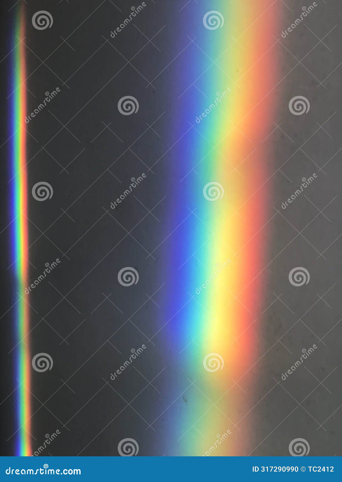 Decomposition of the Light Ray into the Colors of the Rainbow Stock ...