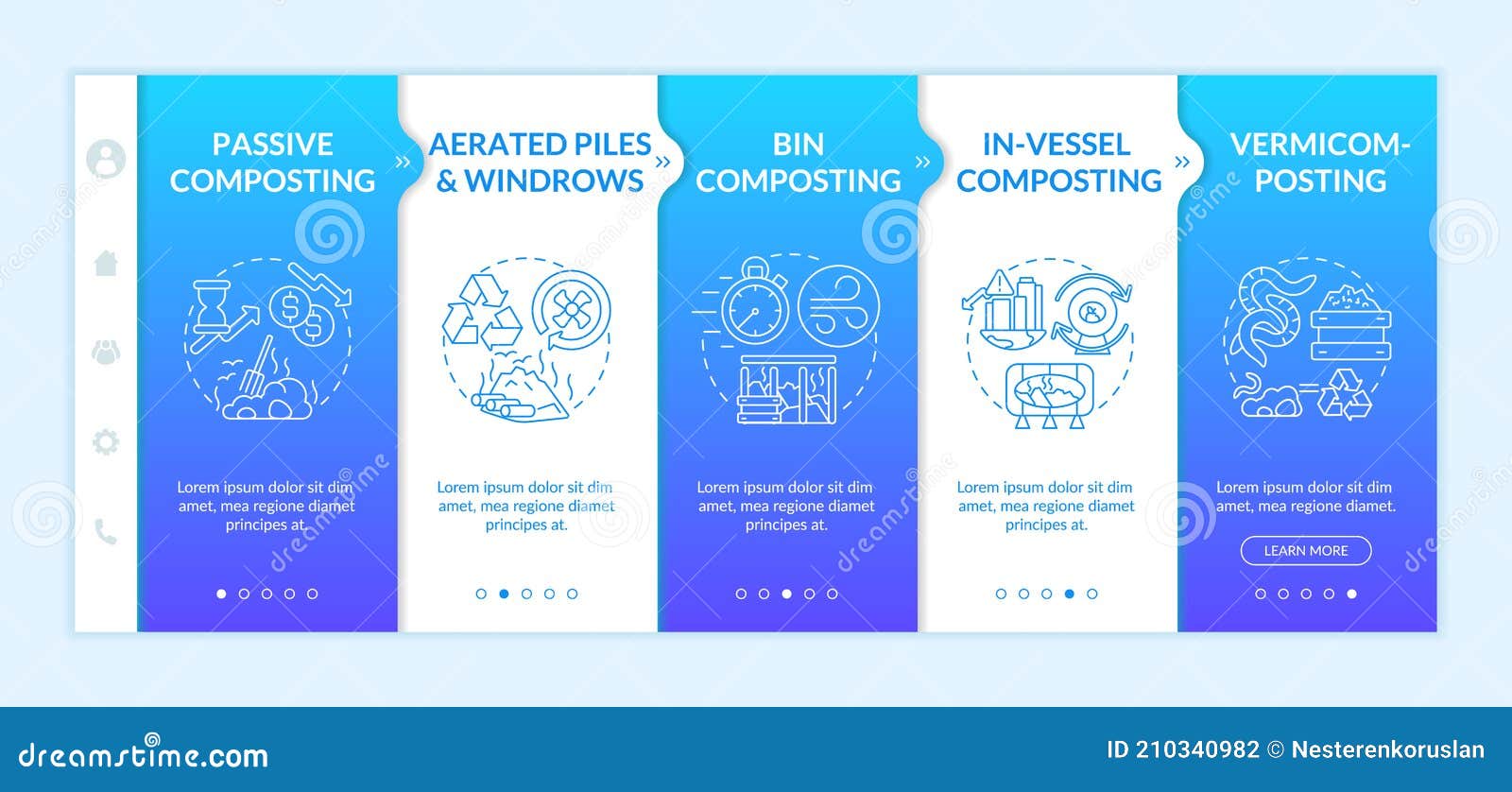 Decomposition Methods Onboarding Vector Template Stock Vector ...