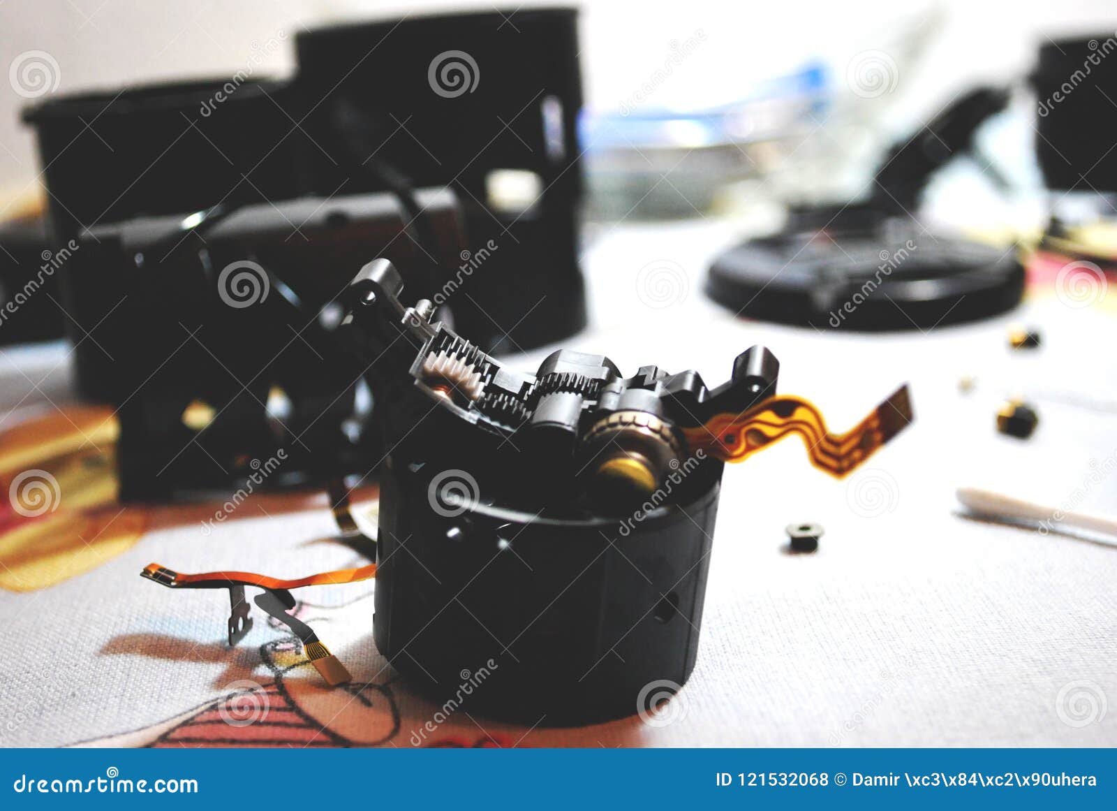 Camera Equipment Under Repair Stock Photo - Image of photographic ...