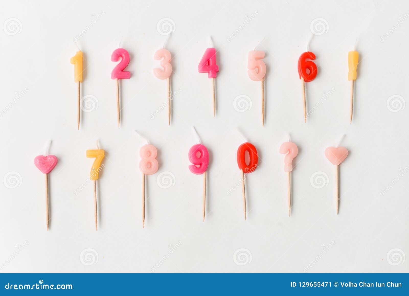 Decor Figures Number. Made of the Cardboard Stock Image - Image of ...