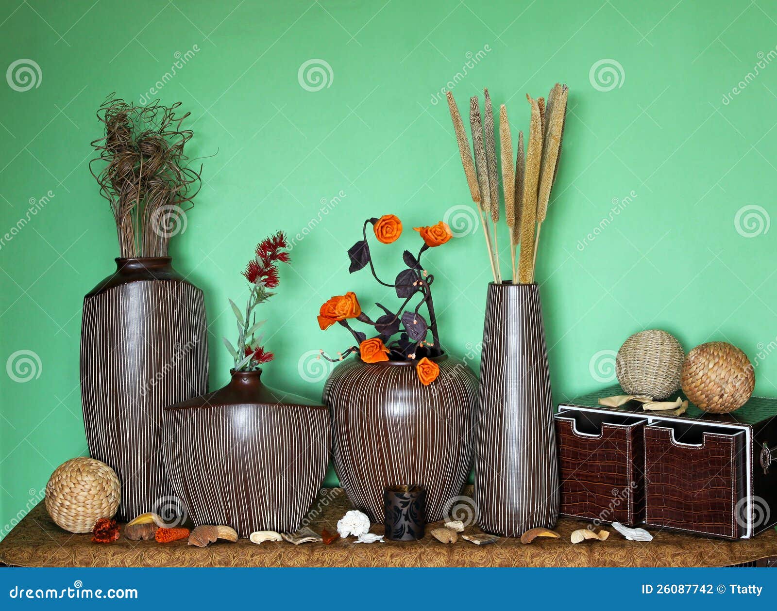 Decor home stock photo. Image of rattan, wood, potpourri - 26087742