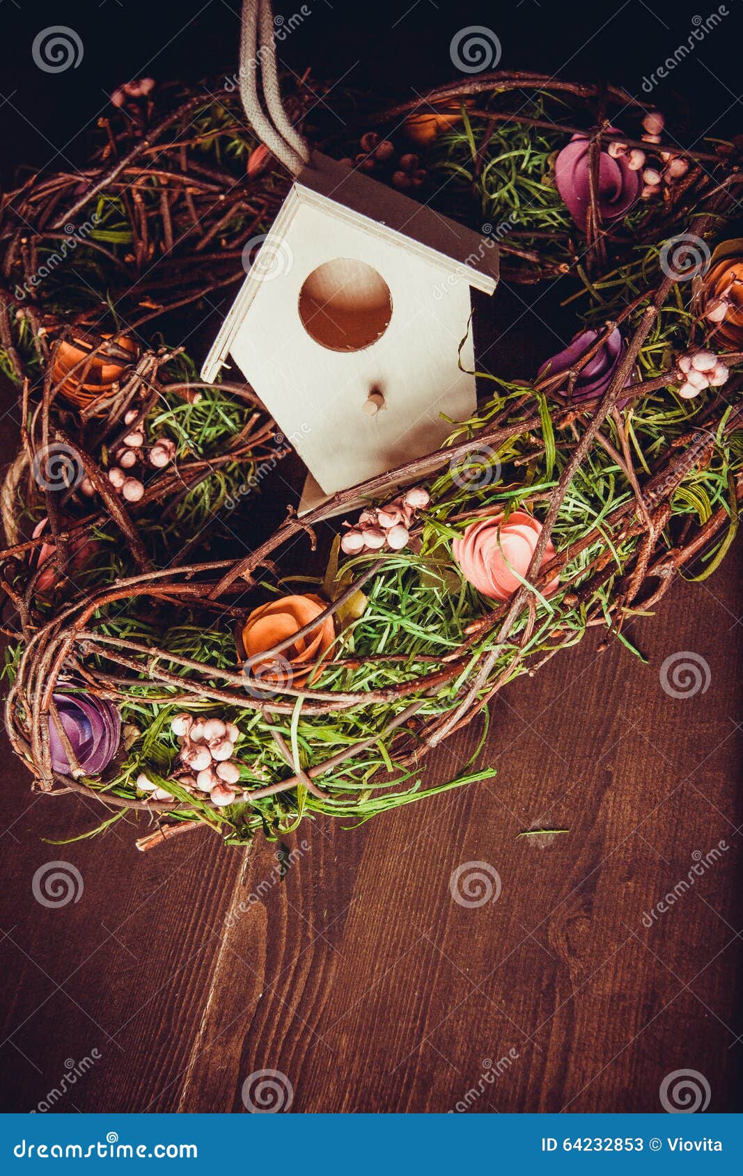 Decor nesting box stock image. Image of grass, decor - 64232853