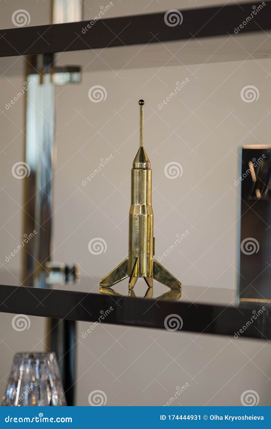 Decor Souvenir in the Form of a Rocket, a Gift Figurine for a Man, a ...