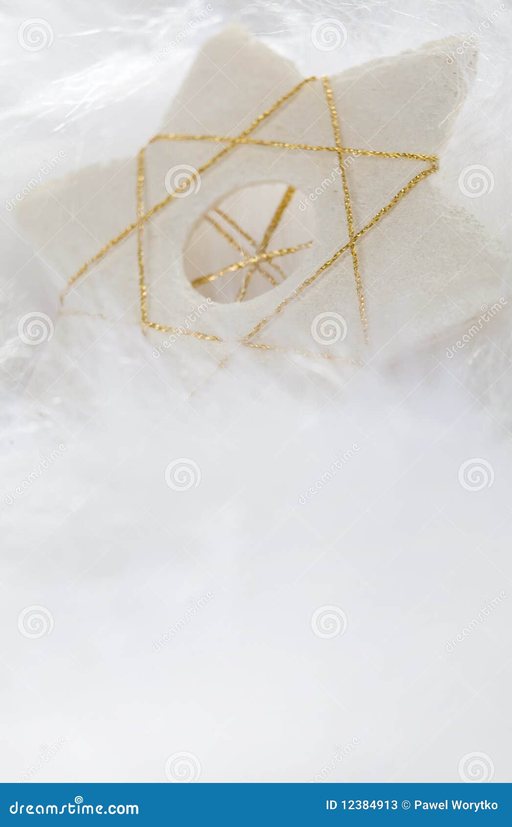 Decor Star with Golden String Stock Image - Image of hang, details ...