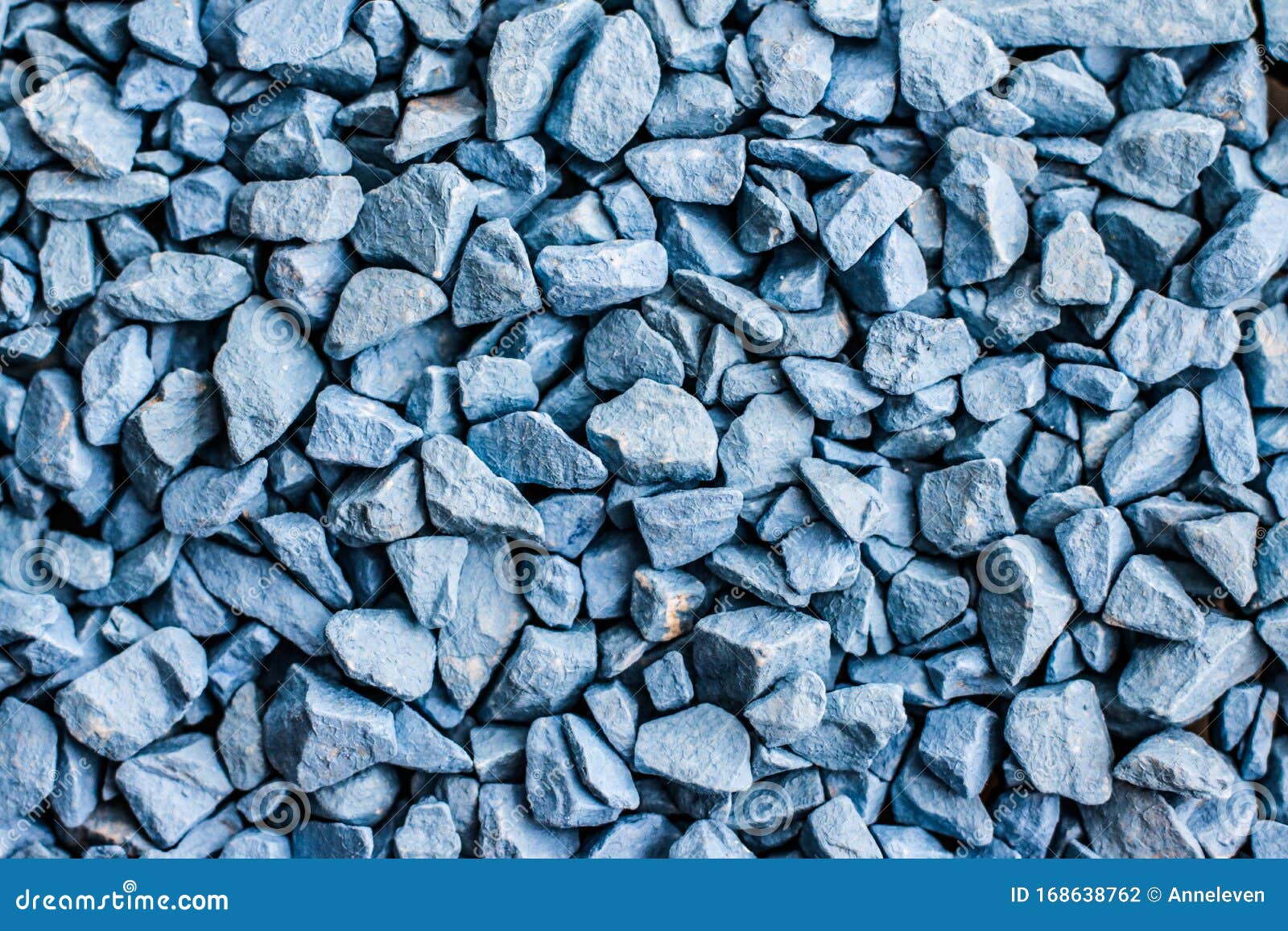 Blue Stone Pebbles As Abstract Background Texture, Landscape ...