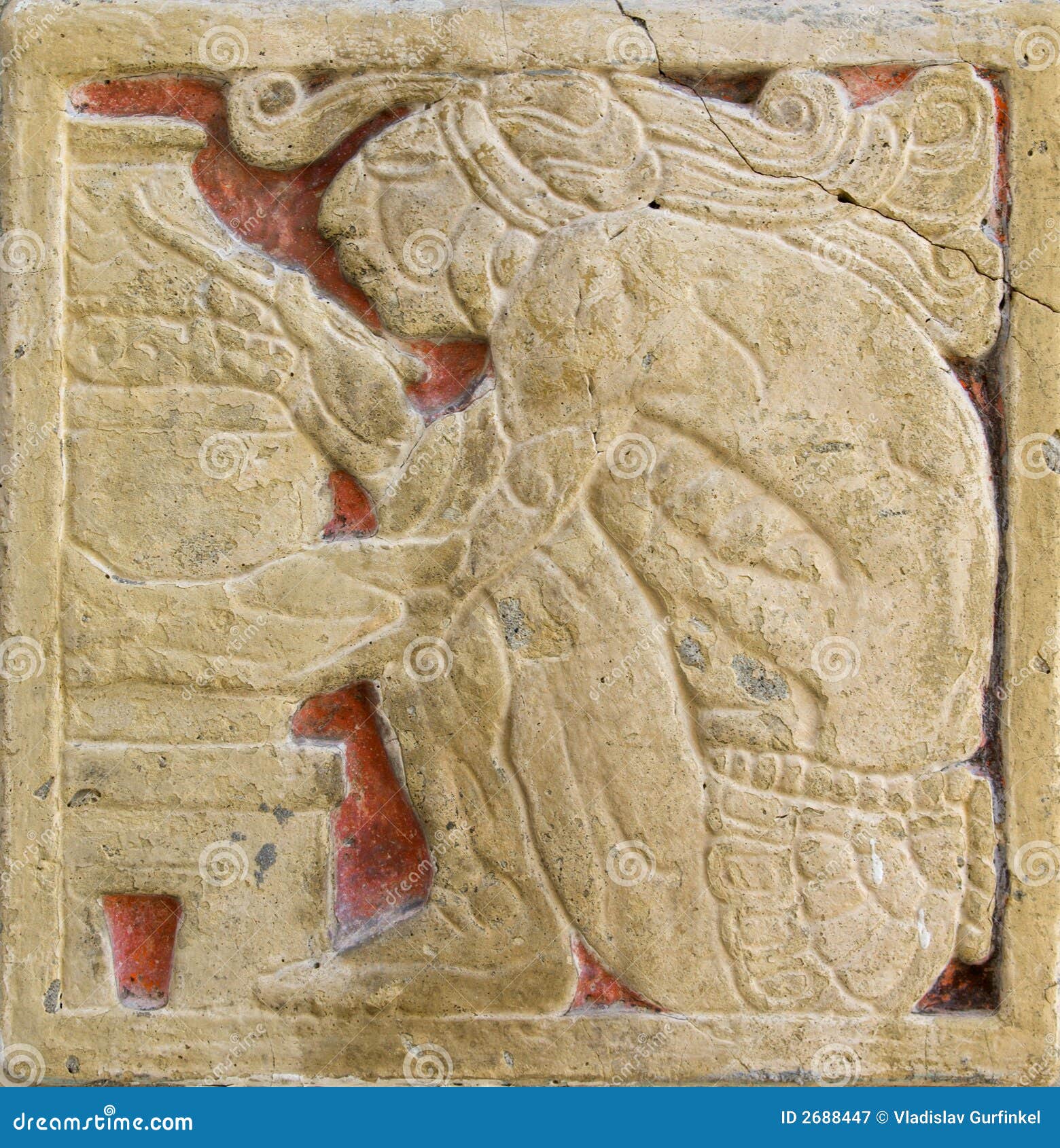 Decoración Azteca De La Pared Del Estilo Imagen de archivo - Imagen de ...