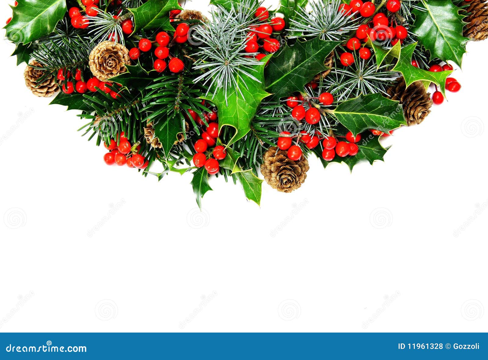 Decoración Del Acebo De La Navidad Foto de archivo - Imagen de cubo ...