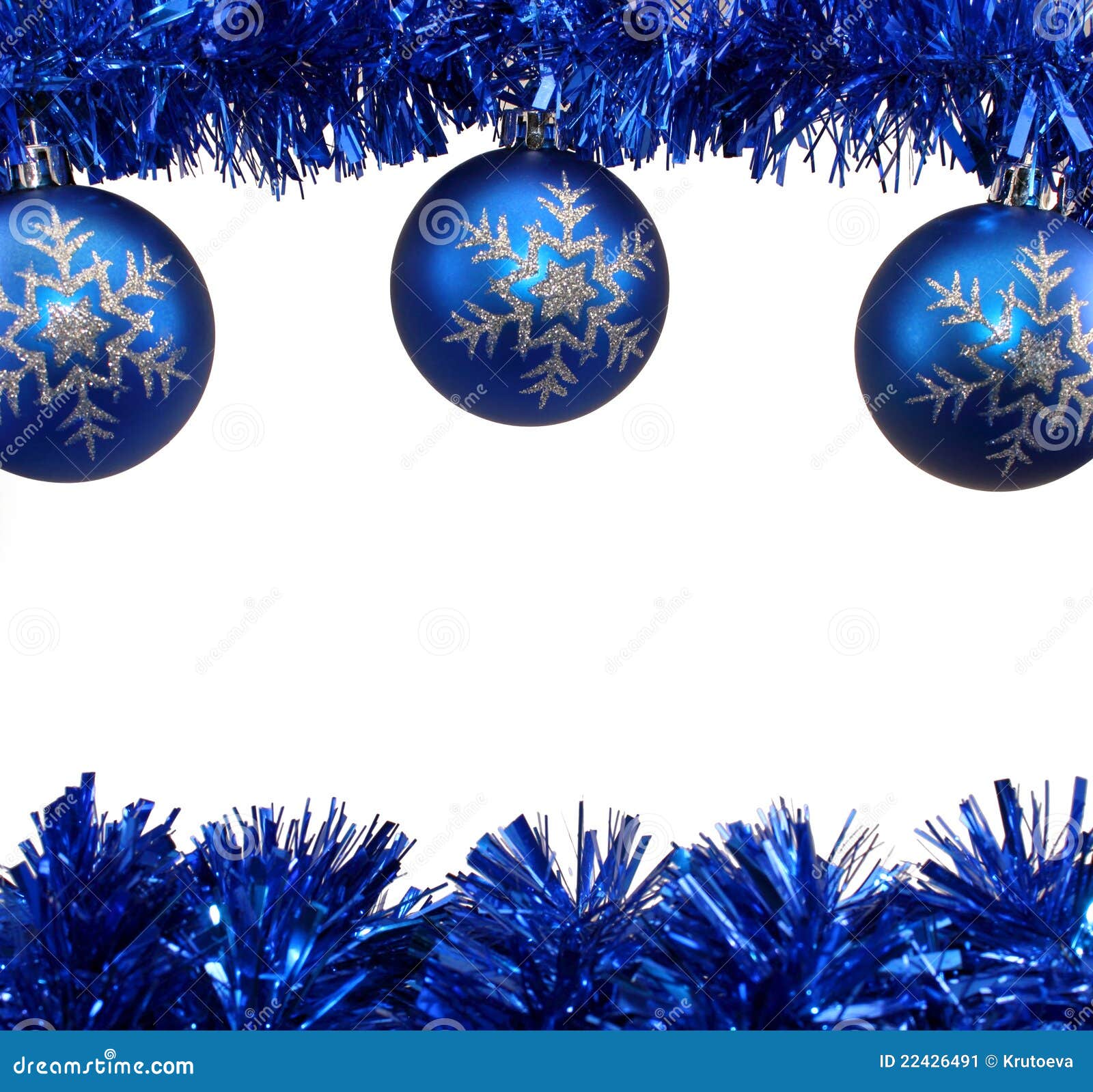 Decoraciones Azules De La Navidad Imagen de archivo - Imagen de ...