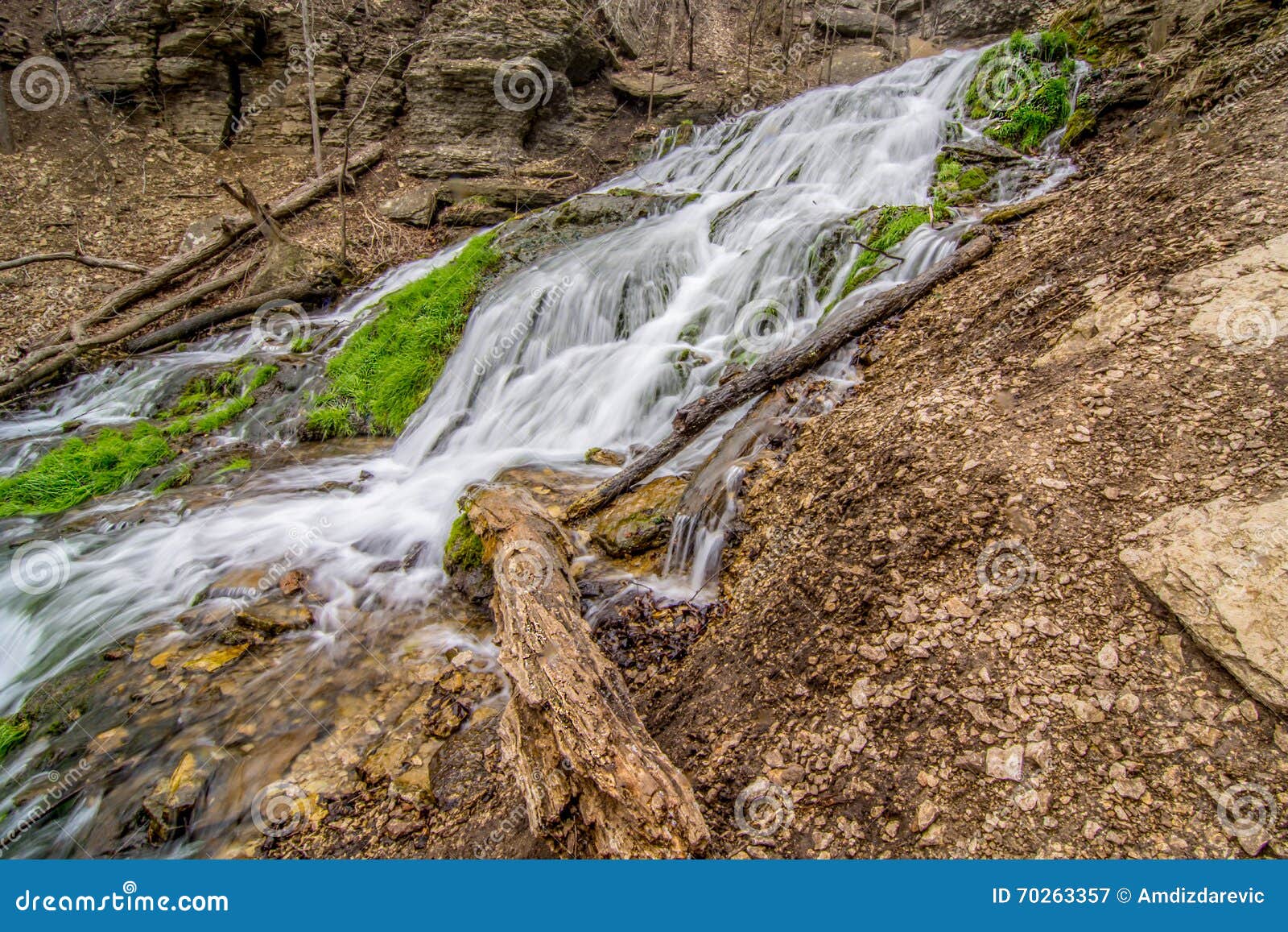 Decorah Iowa Waterfall stock image. Image of nature, clean - 70263357