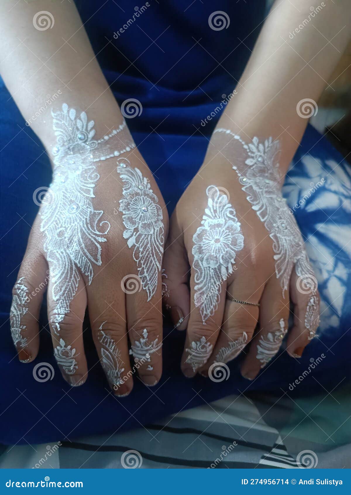 Decorate hands using henna stock photo. Image of henna - 274956714