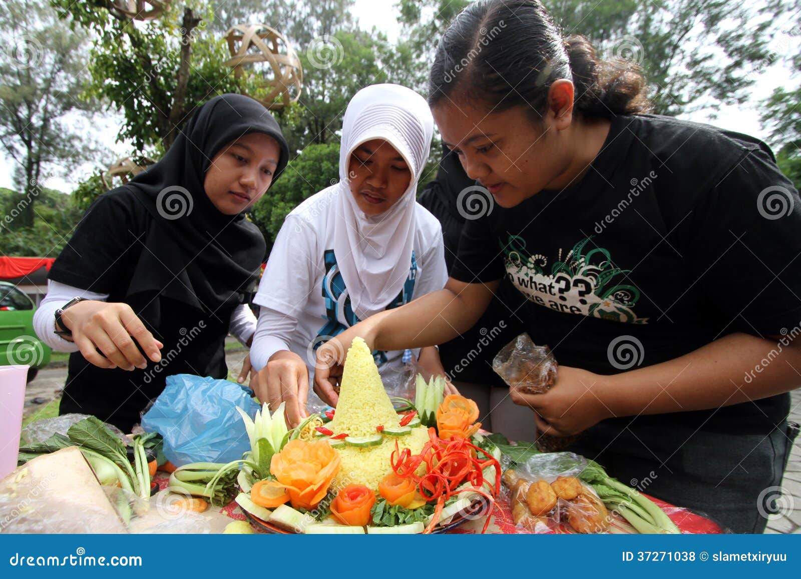 Decorate rice-based foods editorial stock photo. Image of competition ...