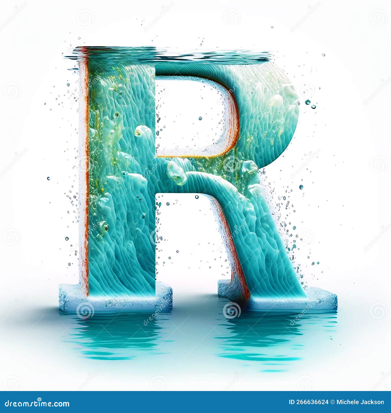 Decorated Alphabet Letter R Created with Generative Ai Stock ...