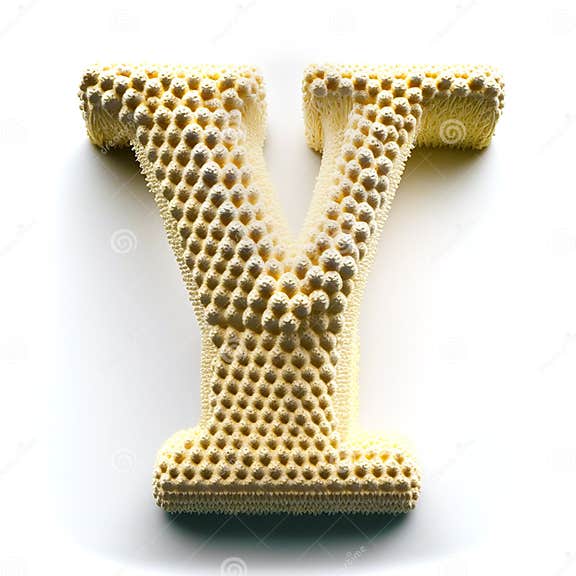 Decorated Alphabet Letter Y Created with Generative Ai Stock ...