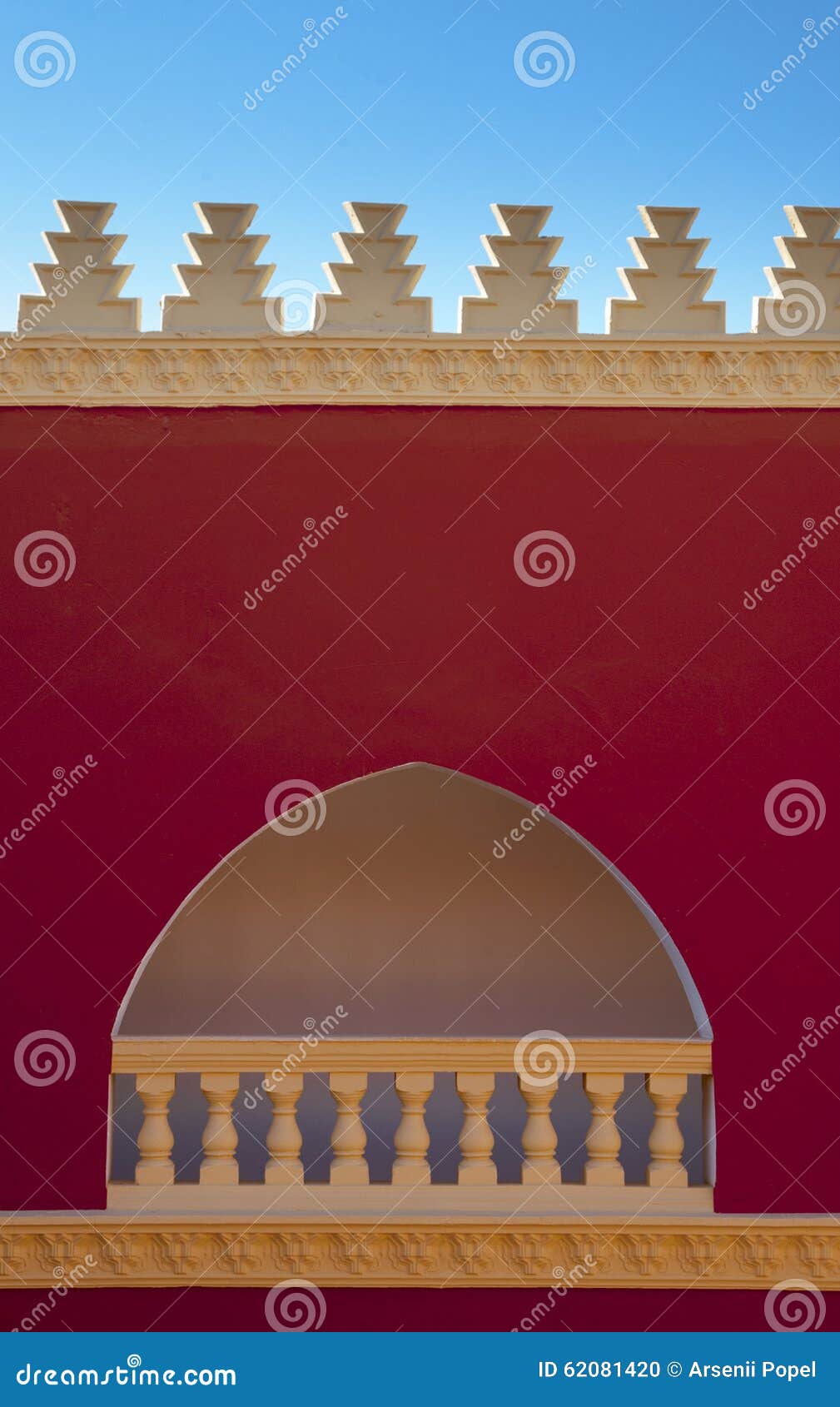 Decorated Arch in Arab Style Stock Photo - Image of moroccan ...