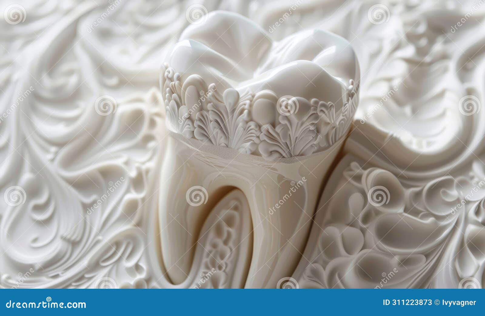 Artificial Tooth Placement Abstract Concept Vector Illustration ...